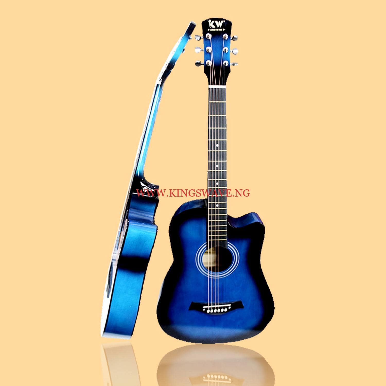 Ultimate Acoustic Box Guitar – Natural - Kingswave